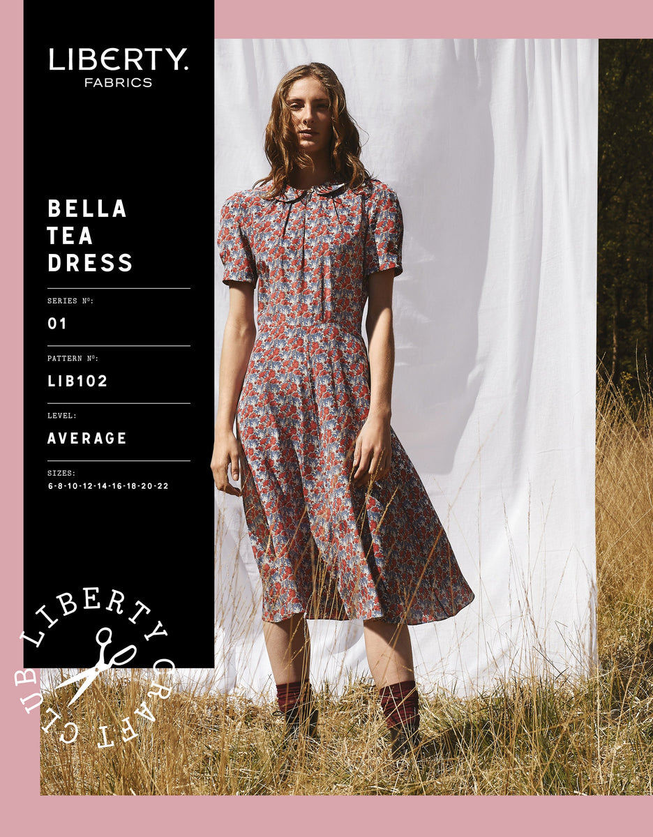 Liberty Sewing Pattern - Bella Tea Dress Sizes 6-14 – Intrepid Thread