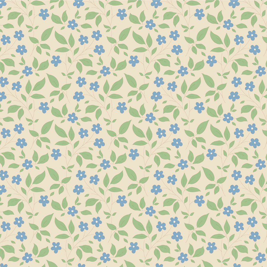 Sunday Brunch - Tipsy Cream Blue – Intrepid Thread