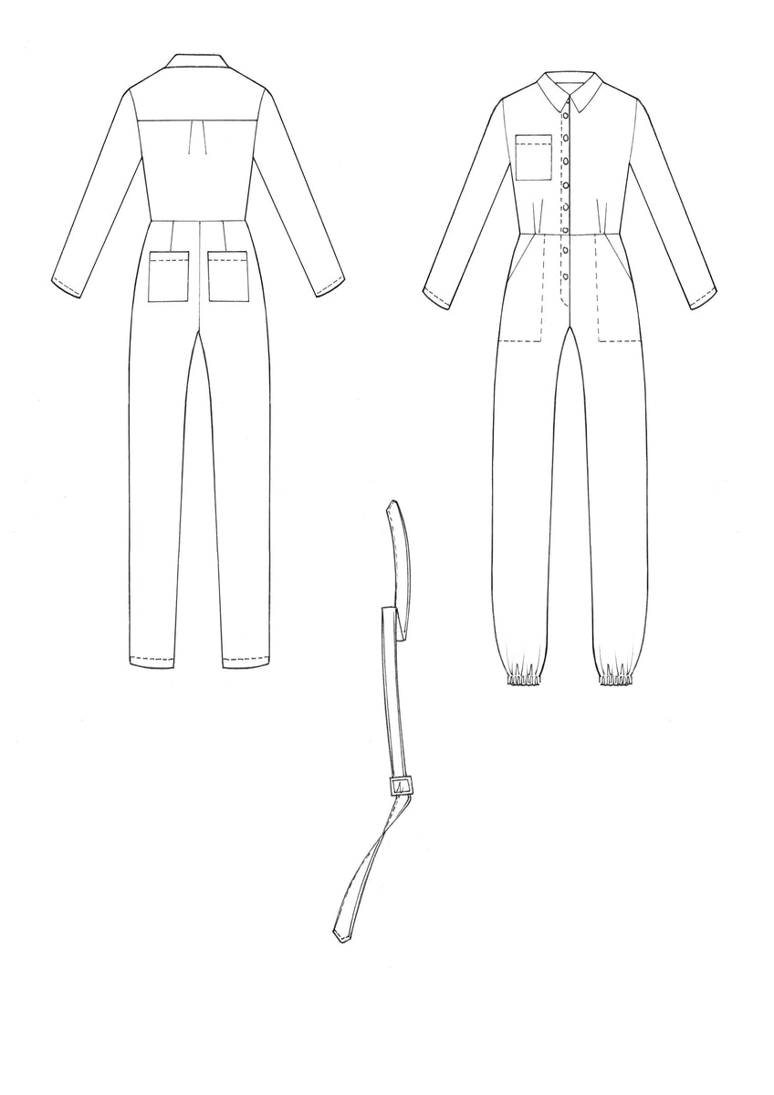 Liberty Sewing Pattern - Zadie Boiler Suit Sizes 14-22 – Intrepid Thread